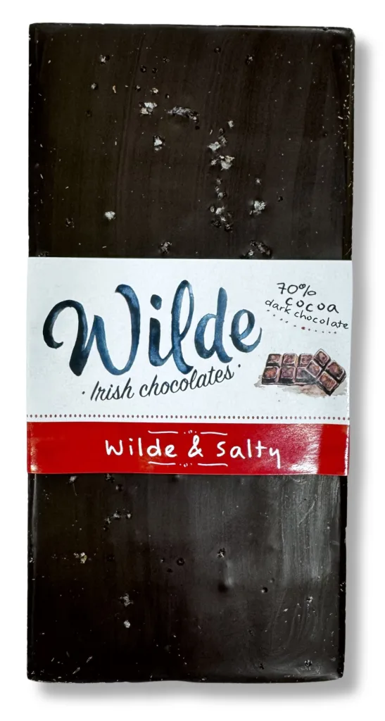 Wilde & Salty 70% Dark Sea Salt Irish Chocolate Bar - Wilde Irish ...